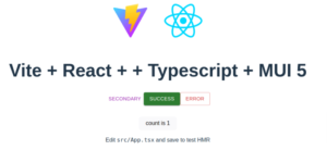Install & Setup Vite + React + Typescript + MUI 5 - FrontendShape