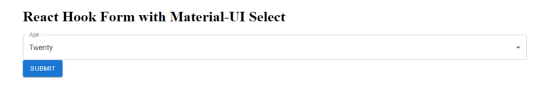 How to Use MUI 5 Select with React-Hook-Form - FrontendShape