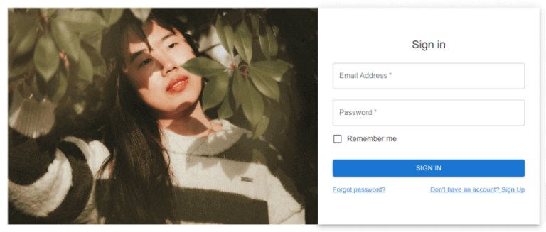 React MUI 5 Login Page Example - FrontendShape