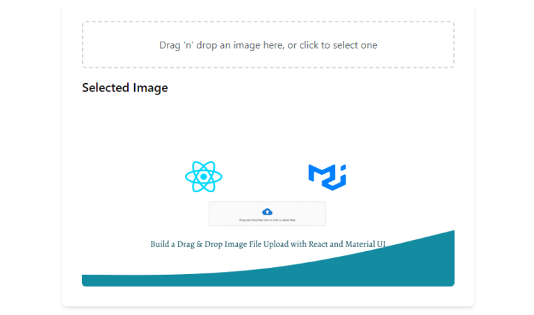 How To Add Drag And Drop Image Upload With Dropzone In React Using Tailwind Css Frontendshape