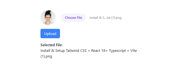 React with Tailwind CSS File Upload Example - FrontendShape React with Tailwind CSS File Upload Example - FrontendShape