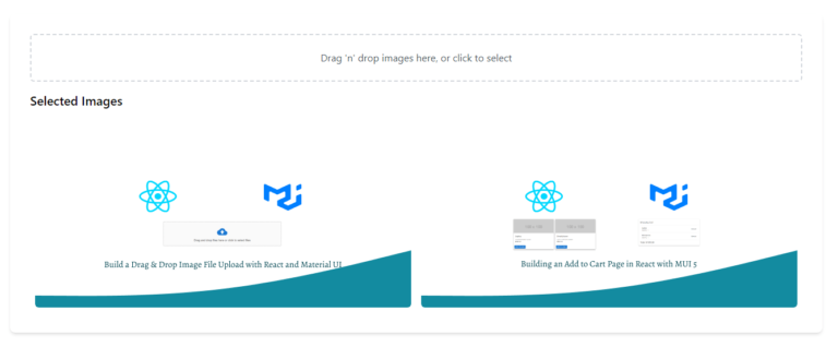 How to Add Drag-and-Drop Image Upload with Dropzone in React Using Tailwind CSS - FrontendShape