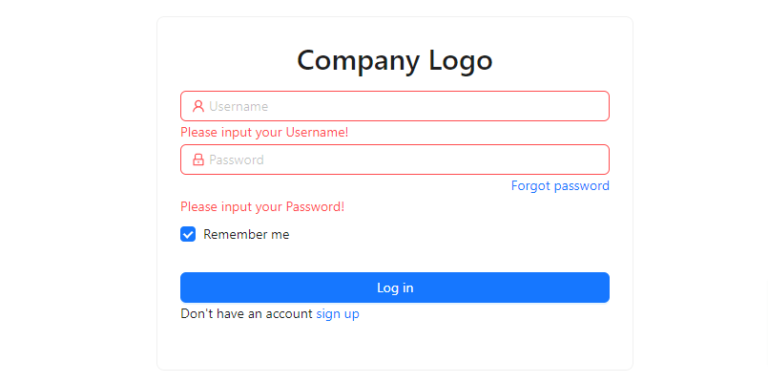Creating a Login Form with React and Ant Design 5 - FrontendShape