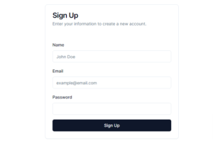 Create a Sign-Up Form Using Next.js and shadcn/ui - FrontendShape