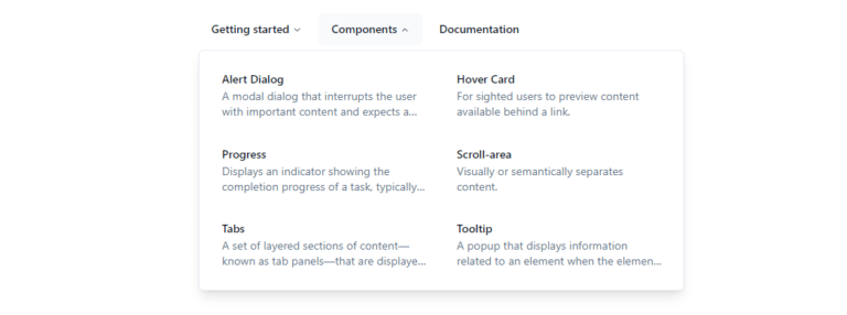 Building A Nextjs Hover Activated Dropdown Menu With Shadcn Ui Frontendshape 2596