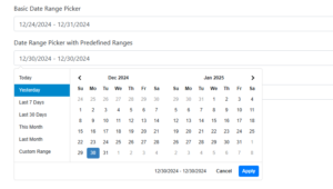 How to Implement a DateRangePicker in Bootstrap 4 - FrontendShape